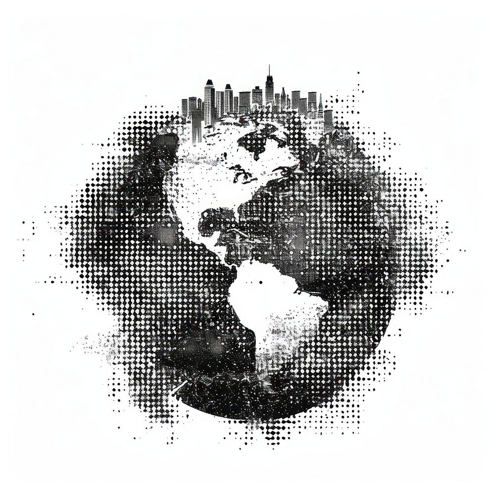 Urban world map illustration | Premium Photo Illustration - rawpixel
