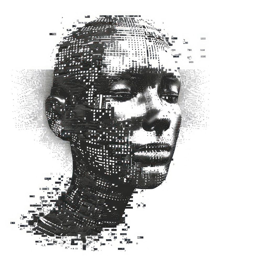 Digital abstract human face art | Free Photo Illustration - rawpixel