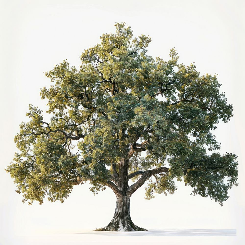 Majestic oak tree illustration | Free Photo - rawpixel