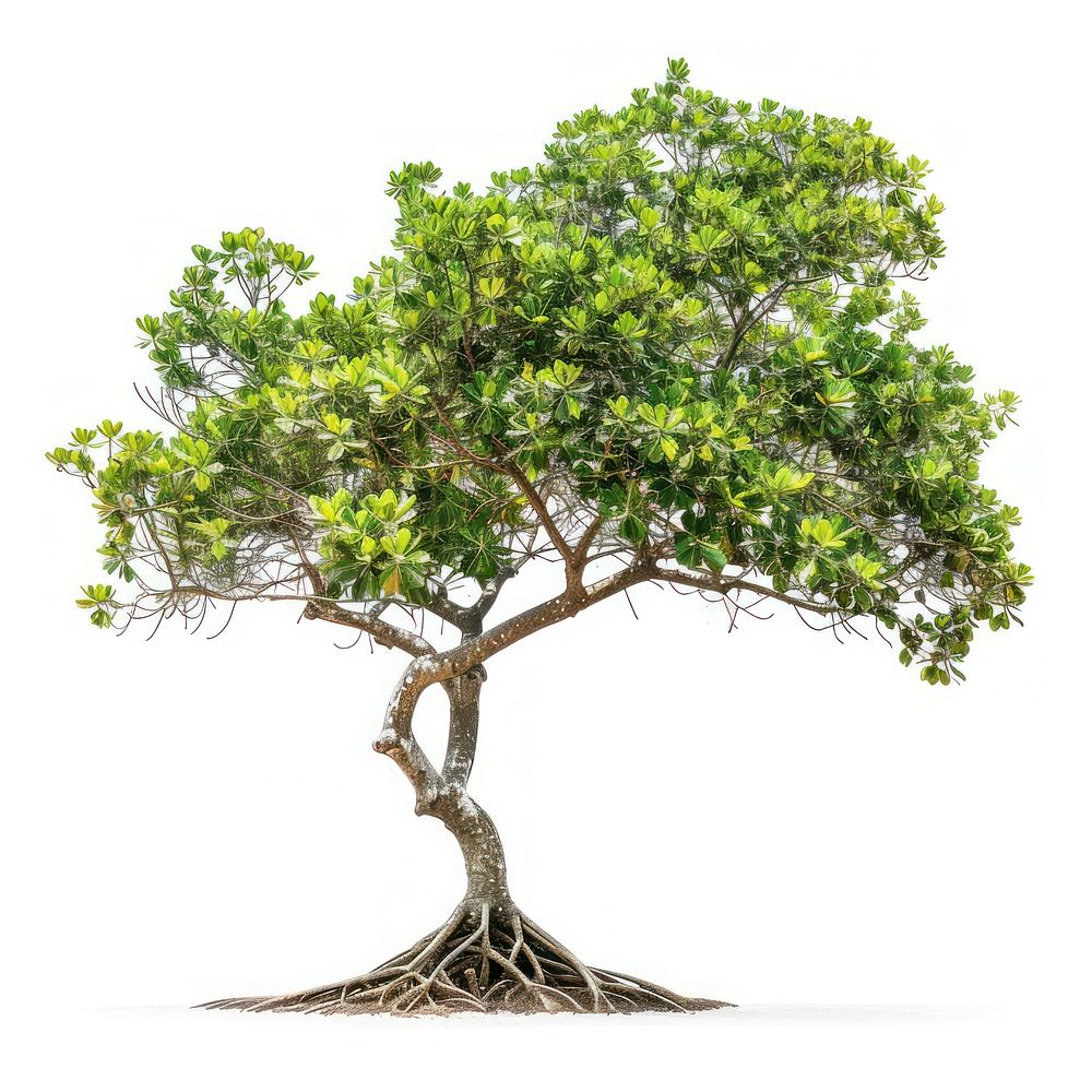 Lush green tree with roots | Free Photo - rawpixel