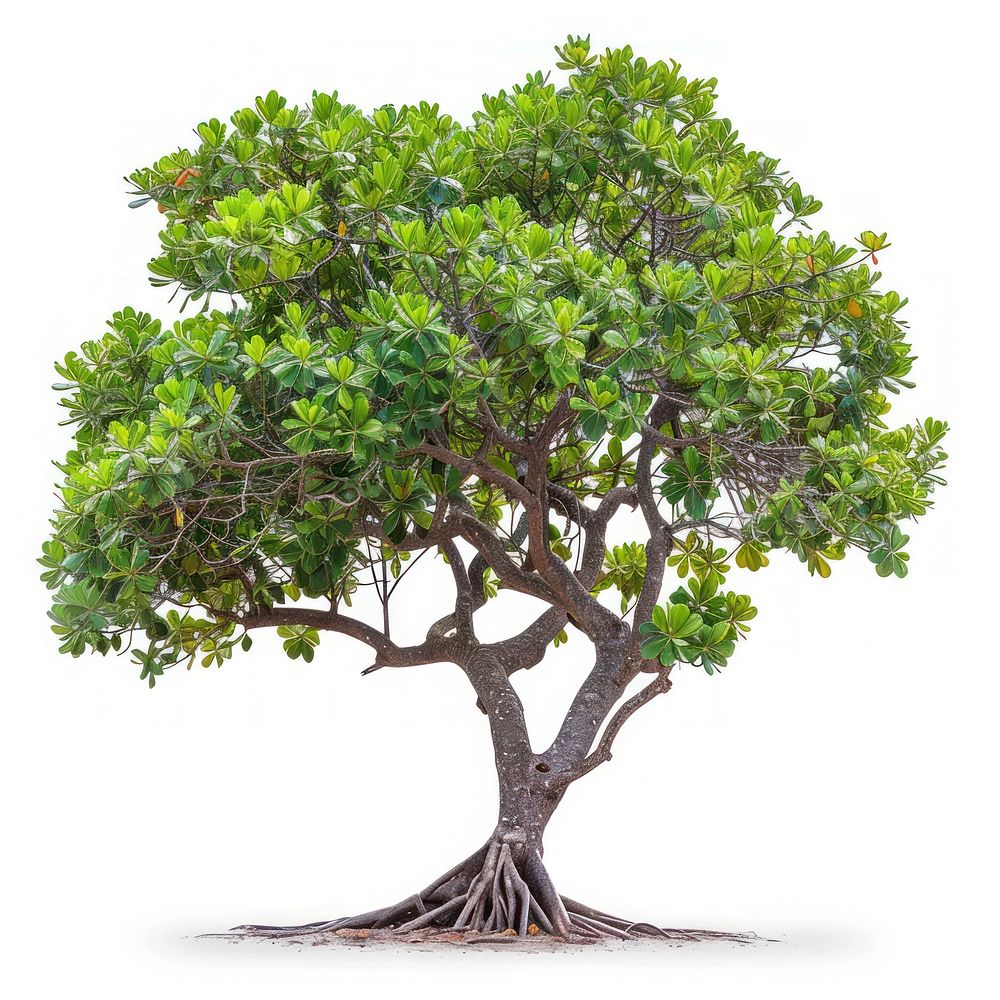 Lush green tree with roots | Free Photo - rawpixel