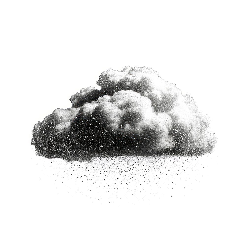 Detailed cloud with falling rain | Free Photo Illustration - rawpixel