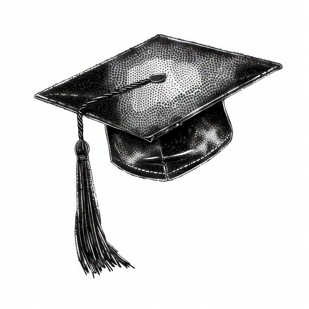 Graduation cap sketch illustration | Free Photo Illustration - rawpixel