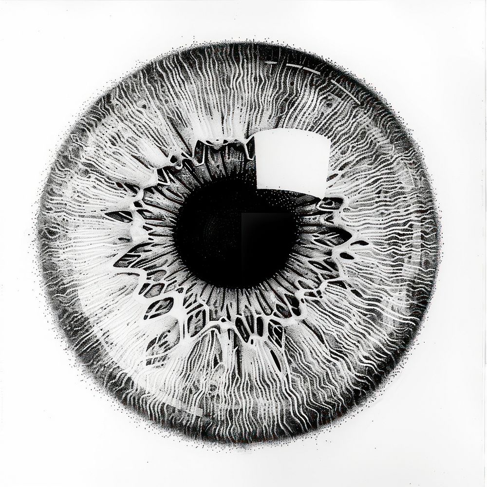 Abstract monochrome eye illustration | Premium Photo Illustration ...