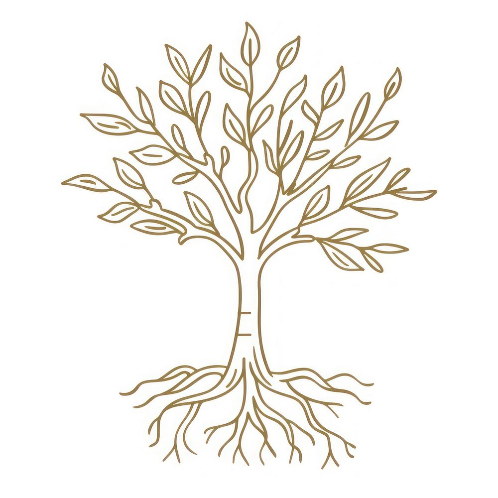 Tree Roots art illustrated drawing. | Free Photo Illustration - rawpixel