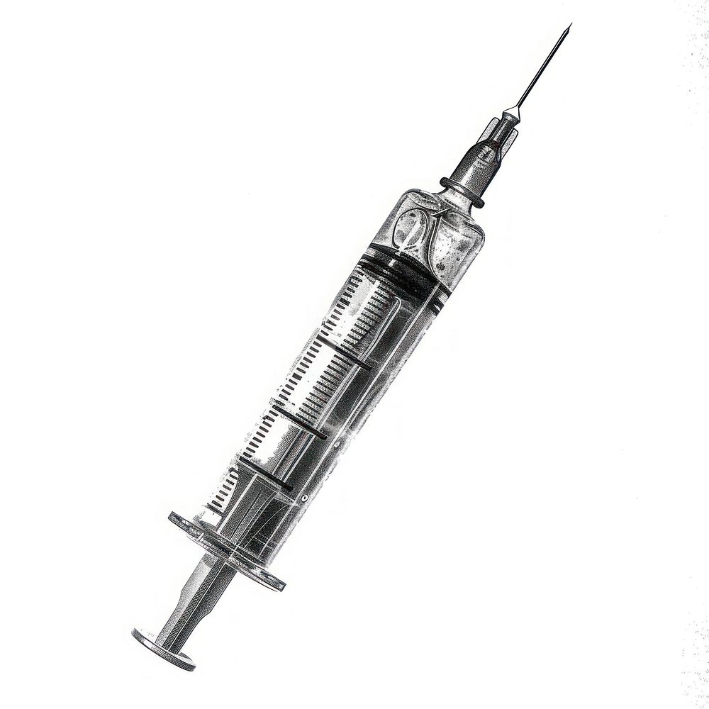 Medical syringe with measurement markings | Free Photo Illustration ...