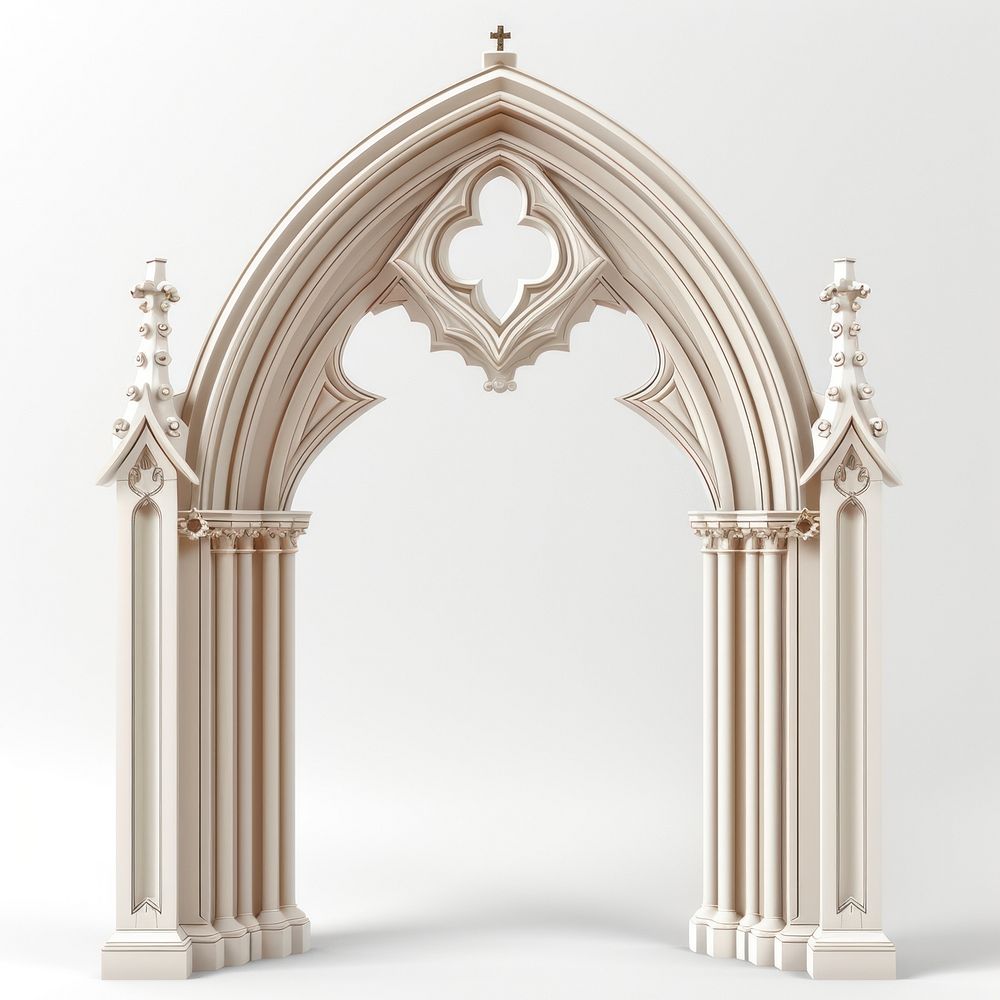 Gothic archway ornate architectural design | Free Photo Illustration ...