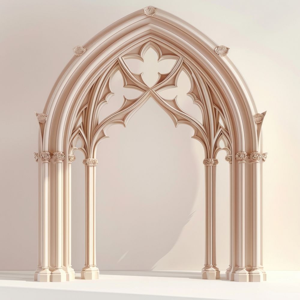 Gothic archway architectural design | Free Photo Illustration - rawpixel