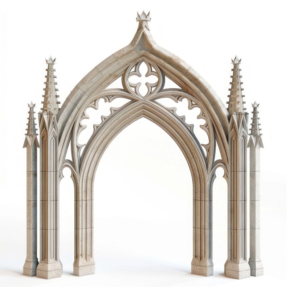 Gothic architectural arch illustration | Free Photo Illustration - rawpixel