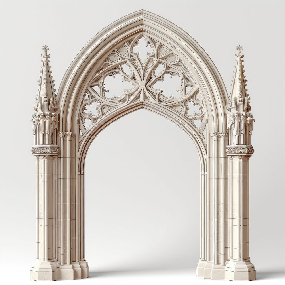 Gothic architectural arch illustration | Free Photo Illustration - rawpixel