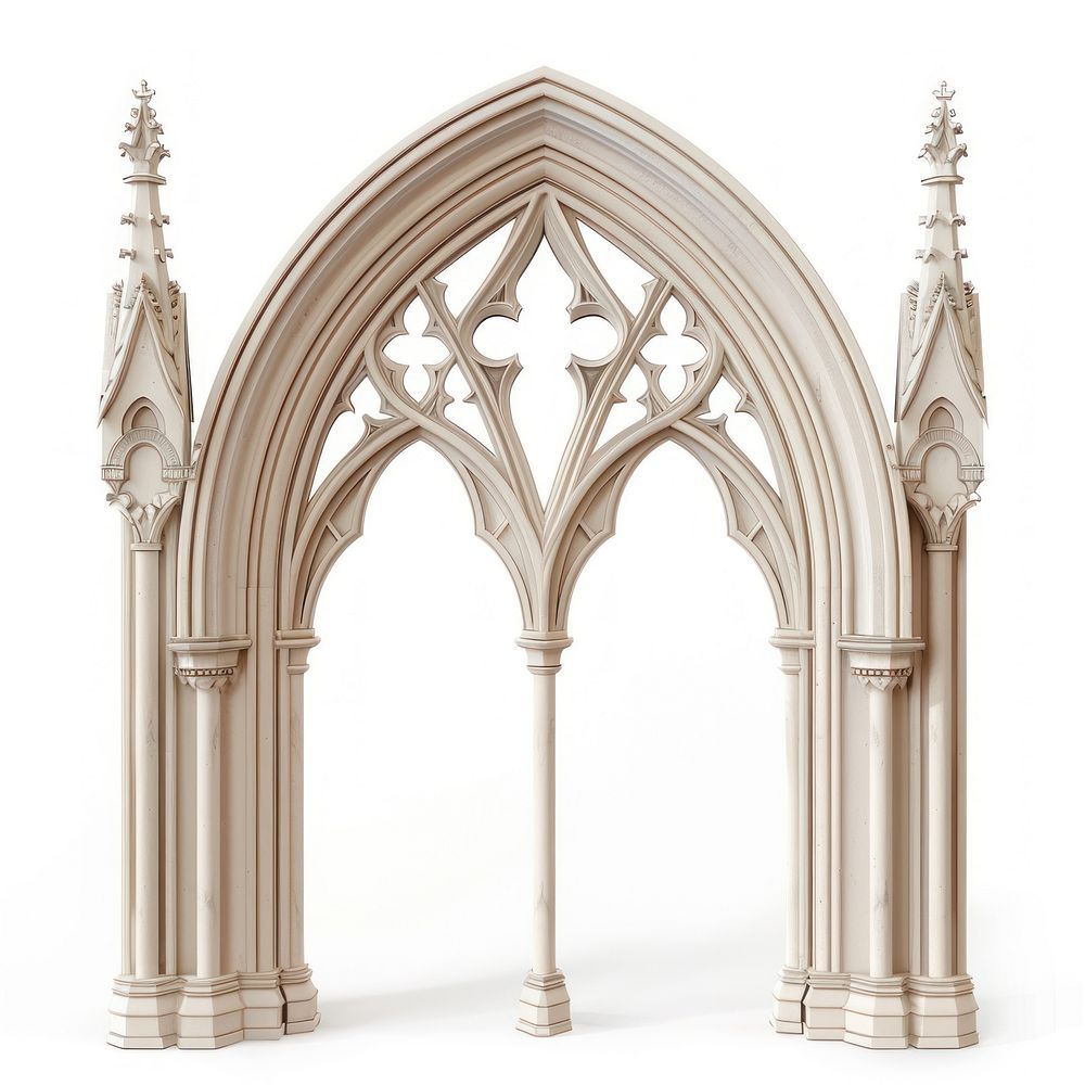 Gothic architectural arch illustration | Free Photo Illustration - rawpixel