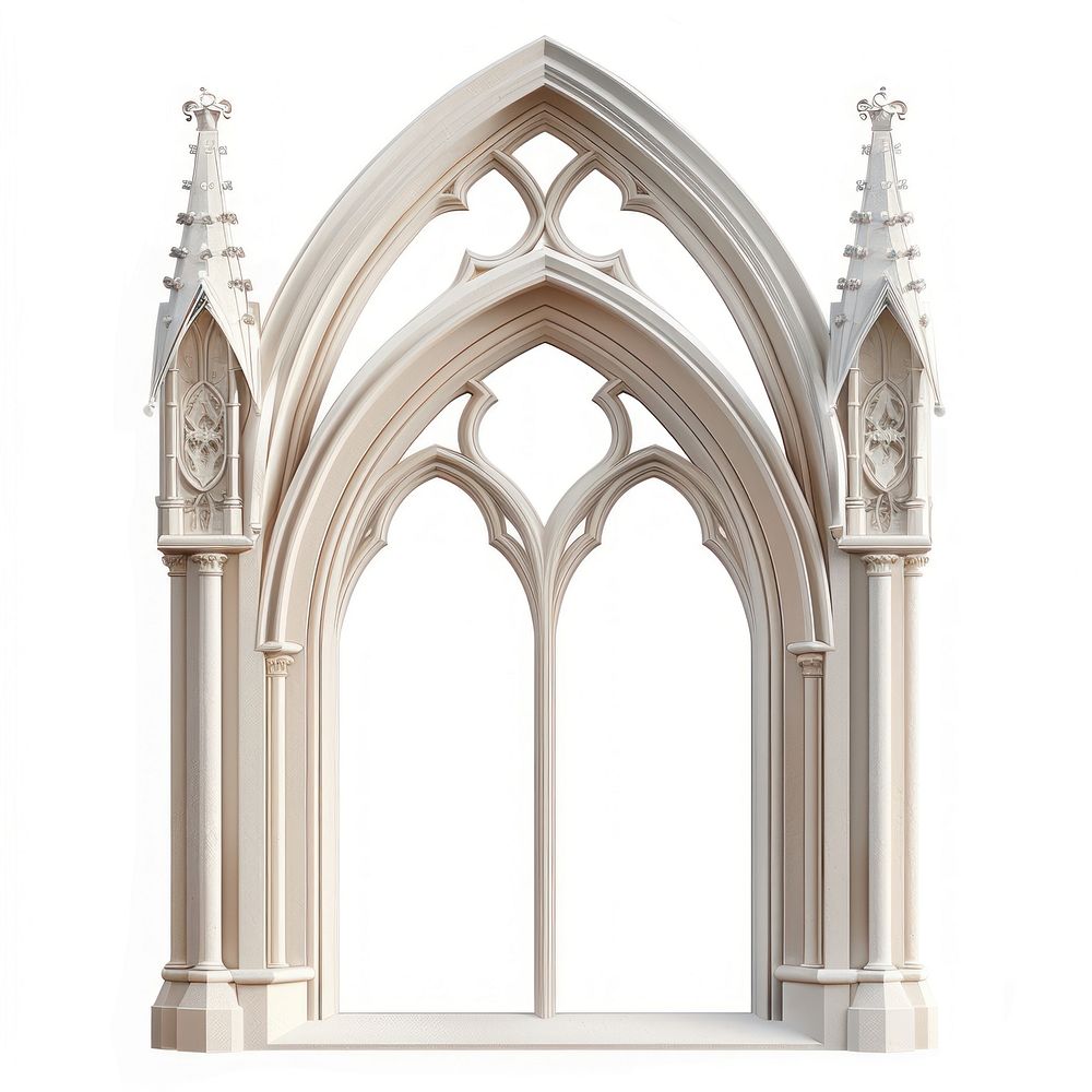 Gothic cathedral arch window illustration | Premium Photo Illustration ...