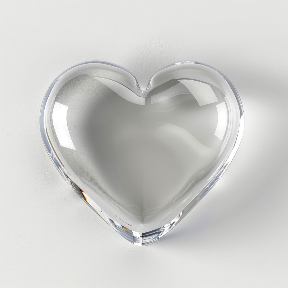 Transparent glass heart illustration | Free Photo Illustration - rawpixel