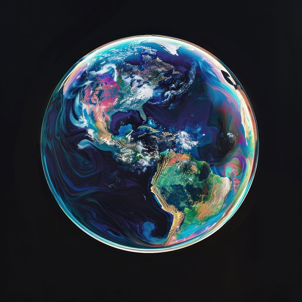 Colorful abstract Earth illustration | Free Photo Illustration - rawpixel