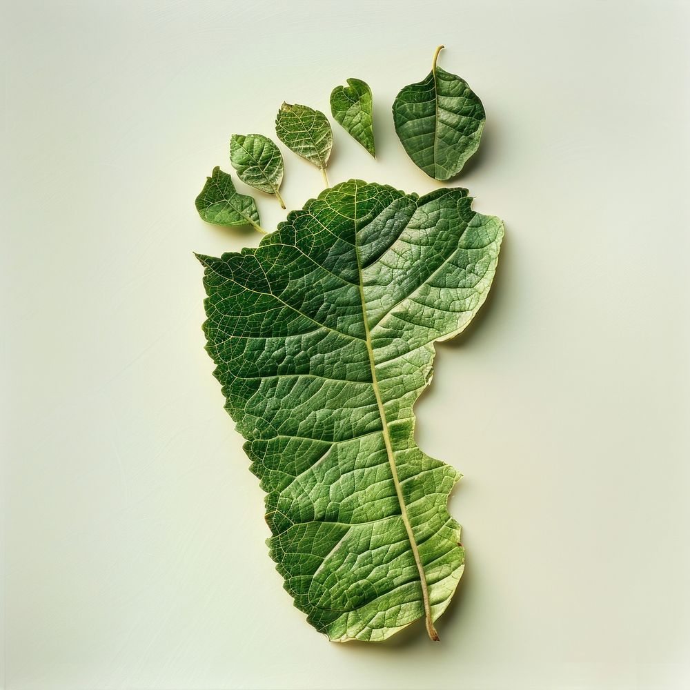 Eco-friendly footprint leaf art | Free Photo - rawpixel