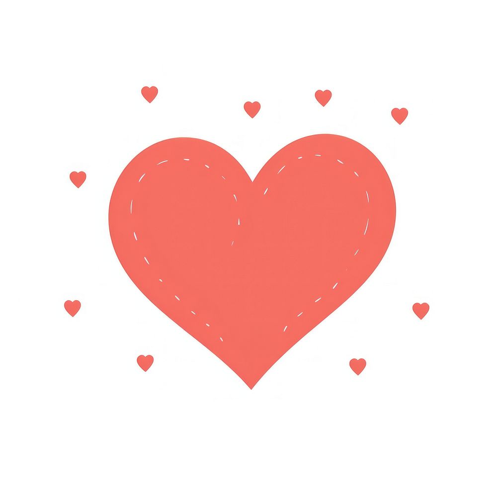 Cute heart illustration design | Free Photo Illustration - rawpixel