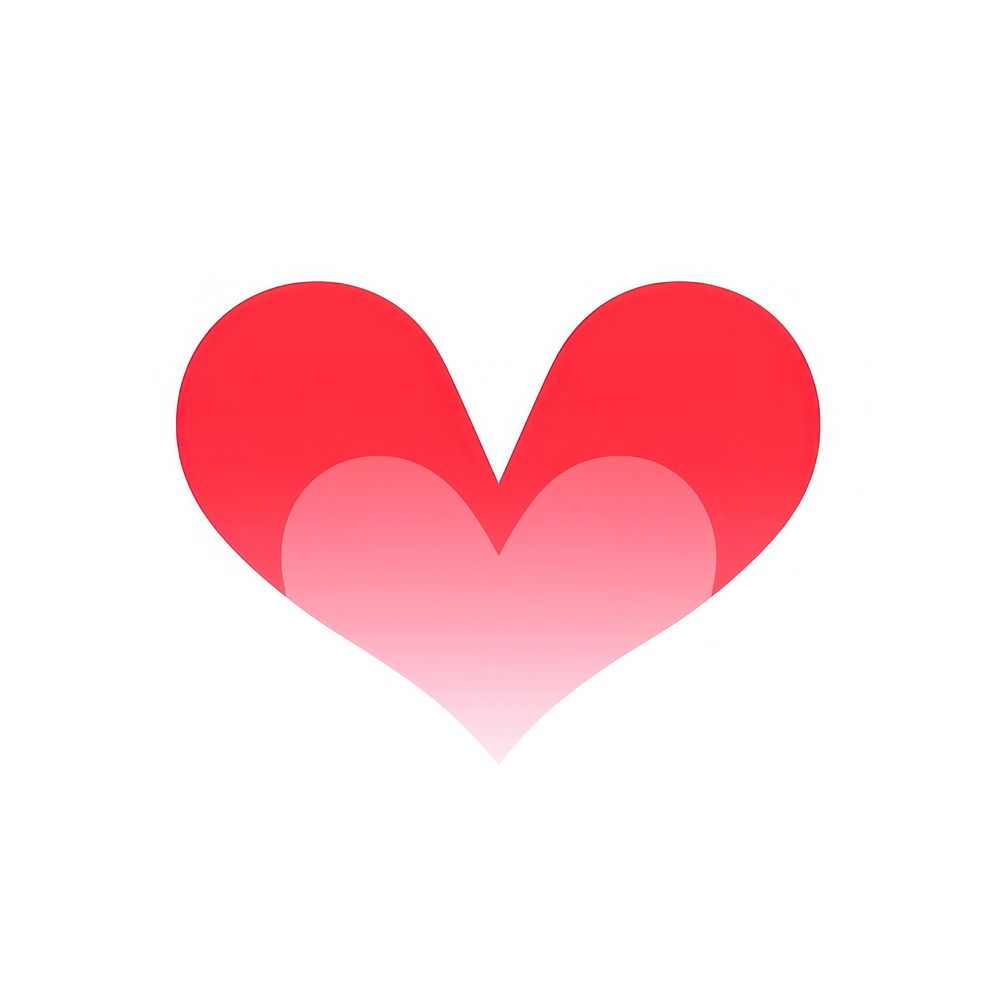 Red gradient heart illustration | Free Photo Illustration - rawpixel