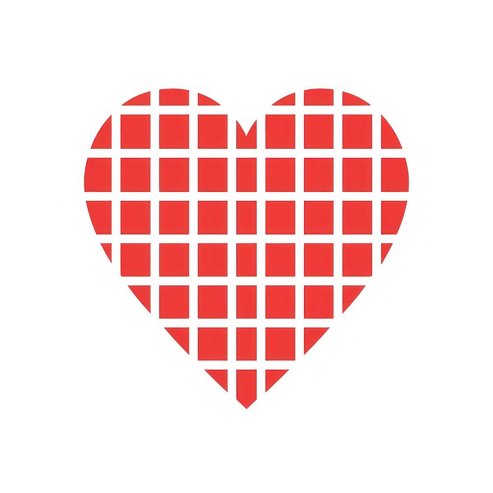 Red heart geometric pattern illustration | Free Photo Illustration ...