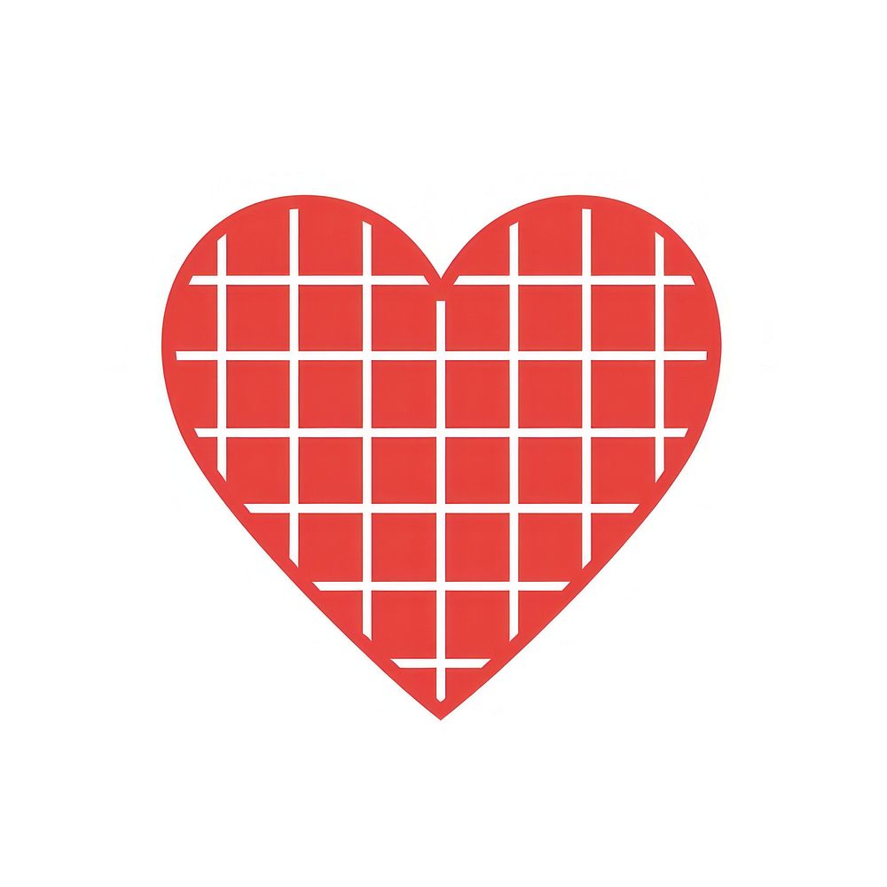 Red heart grid pattern illustration | Free Photo Illustration - rawpixel