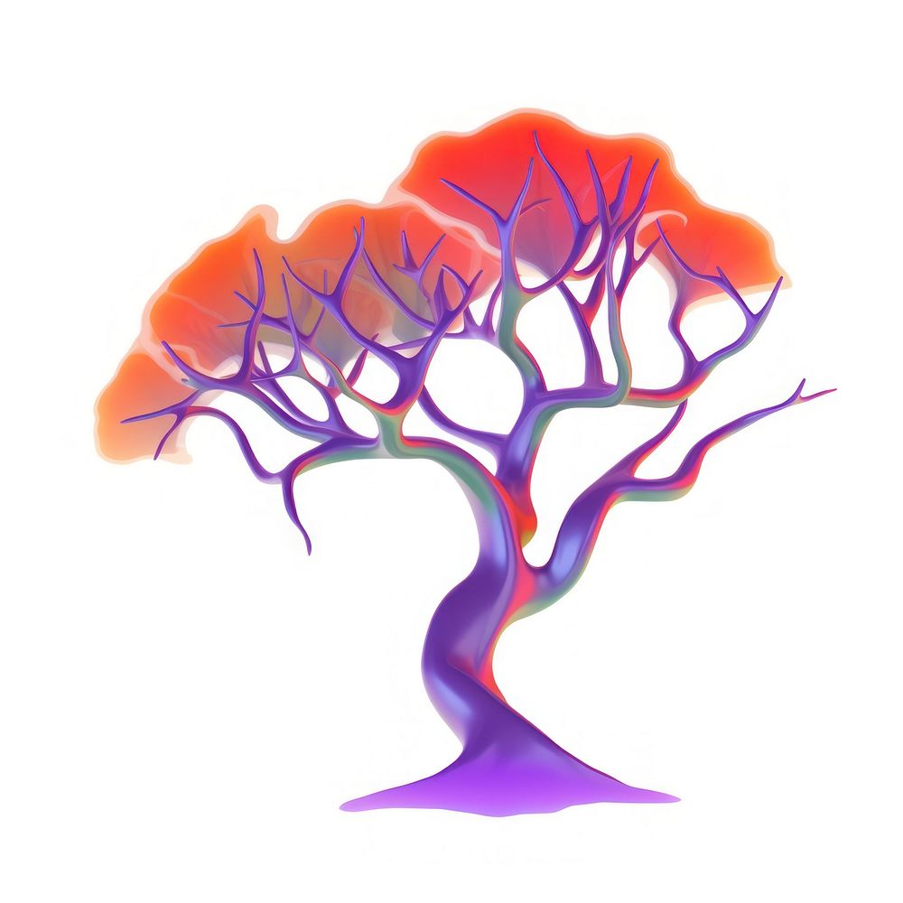 Vibrant abstract tree illustration | Free Photo Illustration - rawpixel
