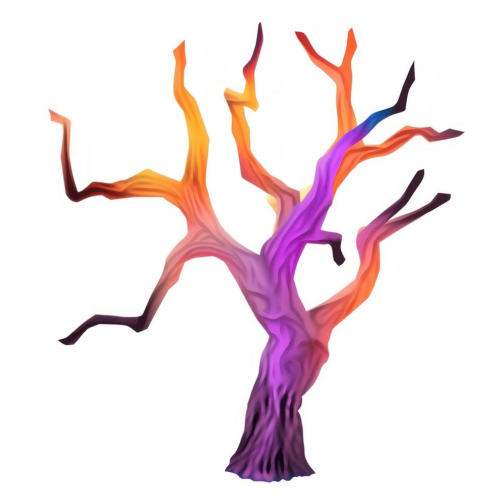 Colorful abstract tree illustration | Free Photo Illustration - rawpixel