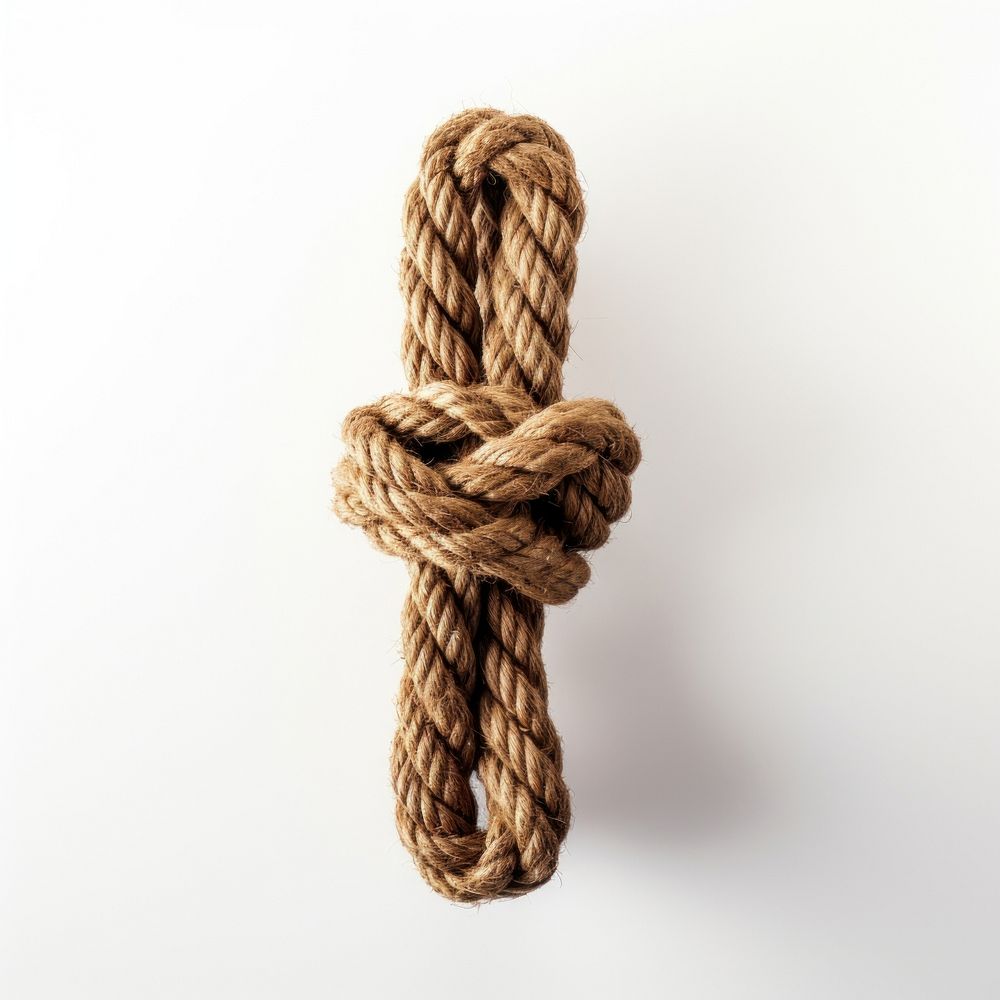Thick knotted rope isolated white | Free Photo - rawpixel