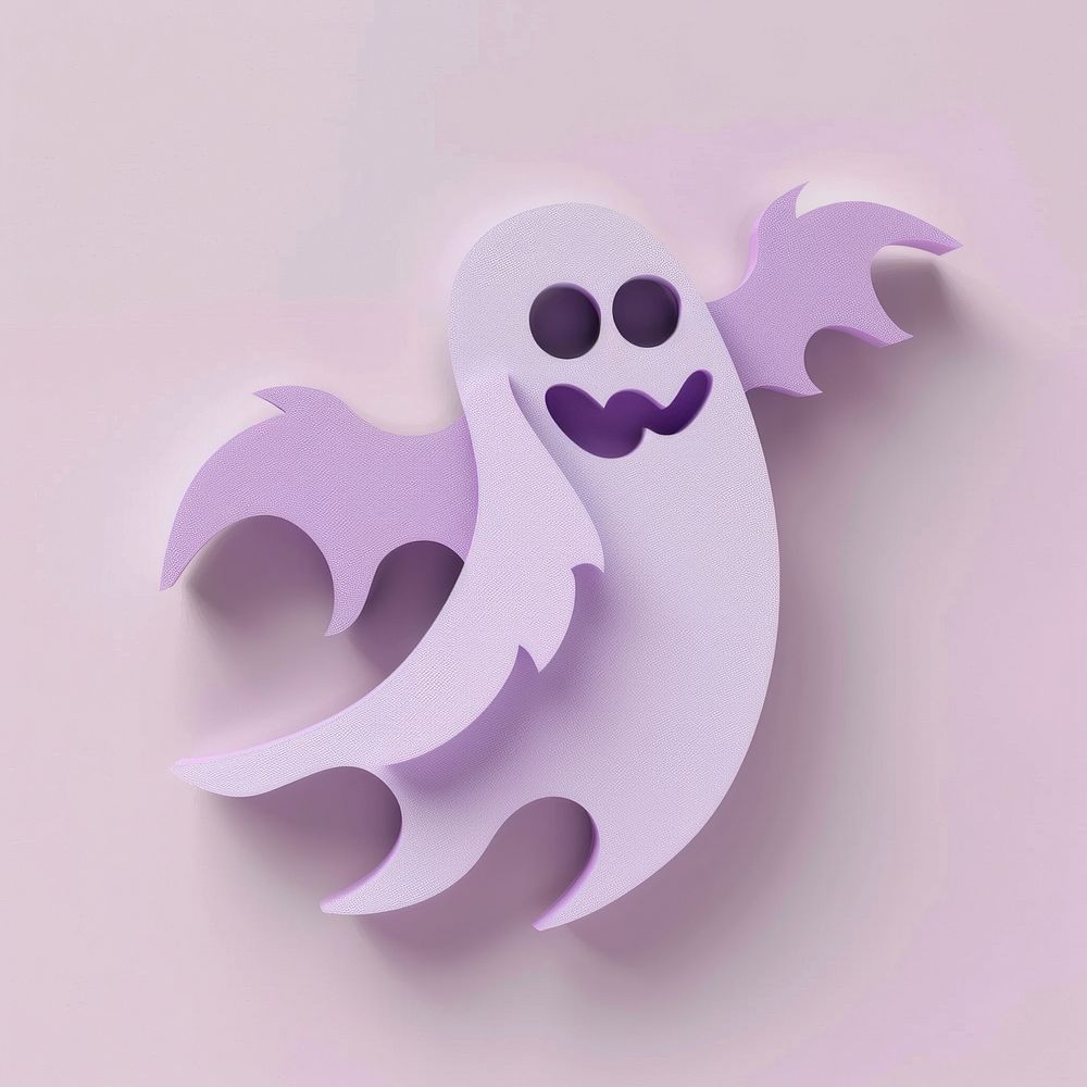 Cute purple ghost illustration | Free Photo Illustration - rawpixel