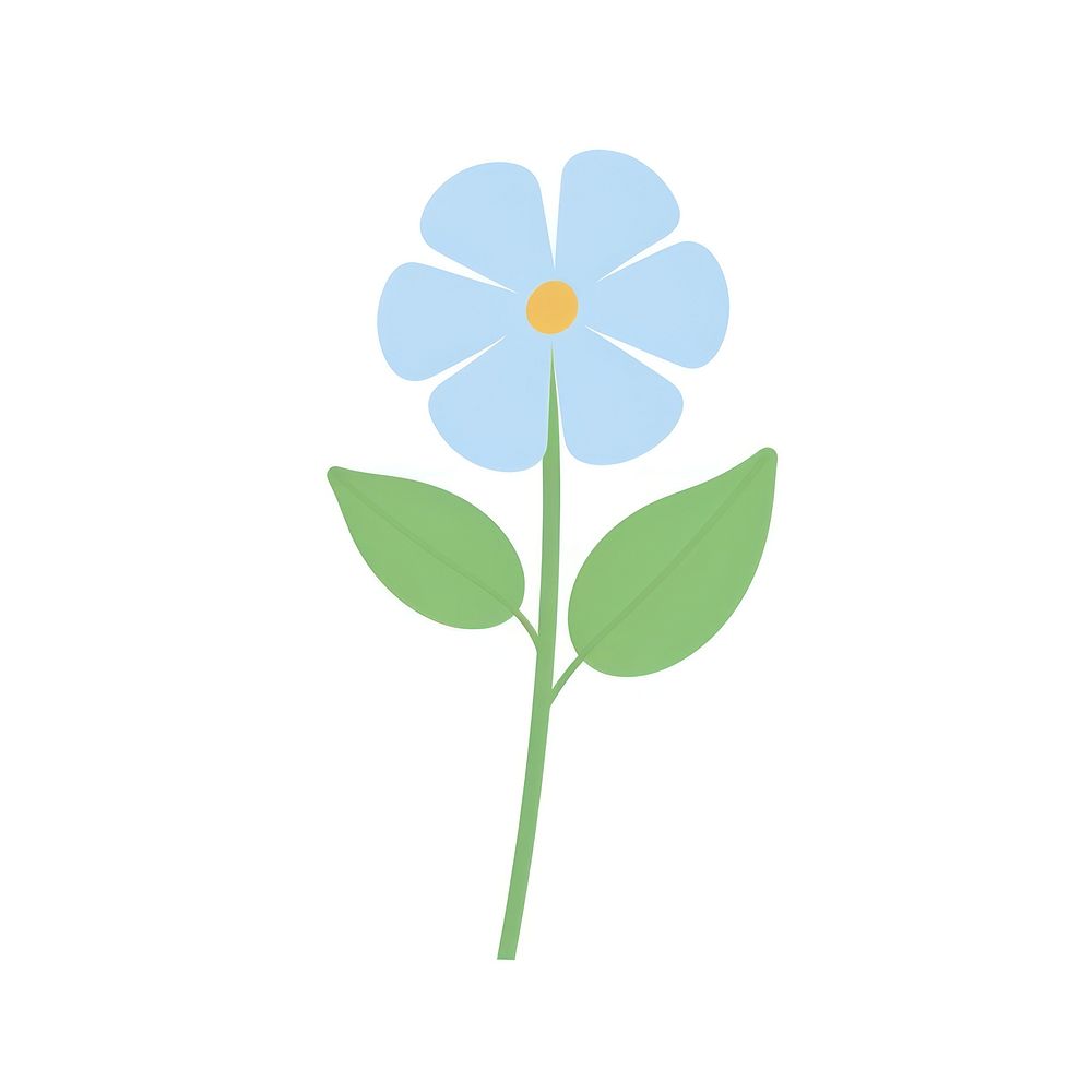 Simple blue flower illustration | Free Photo Illustration - rawpixel