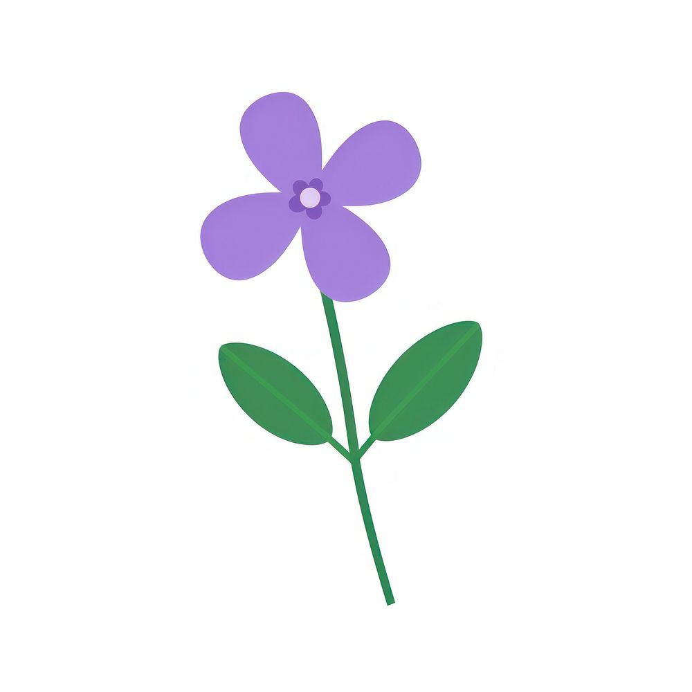 Simple purple flower illustration | Free Photo Illustration - rawpixel