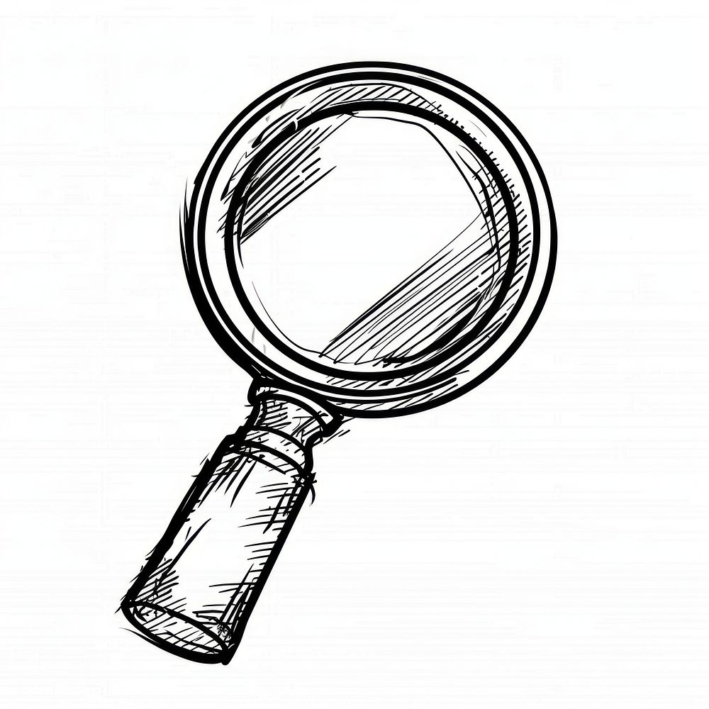 Hand-drawn magnifying glass illustration | Free Photo Illustration ...