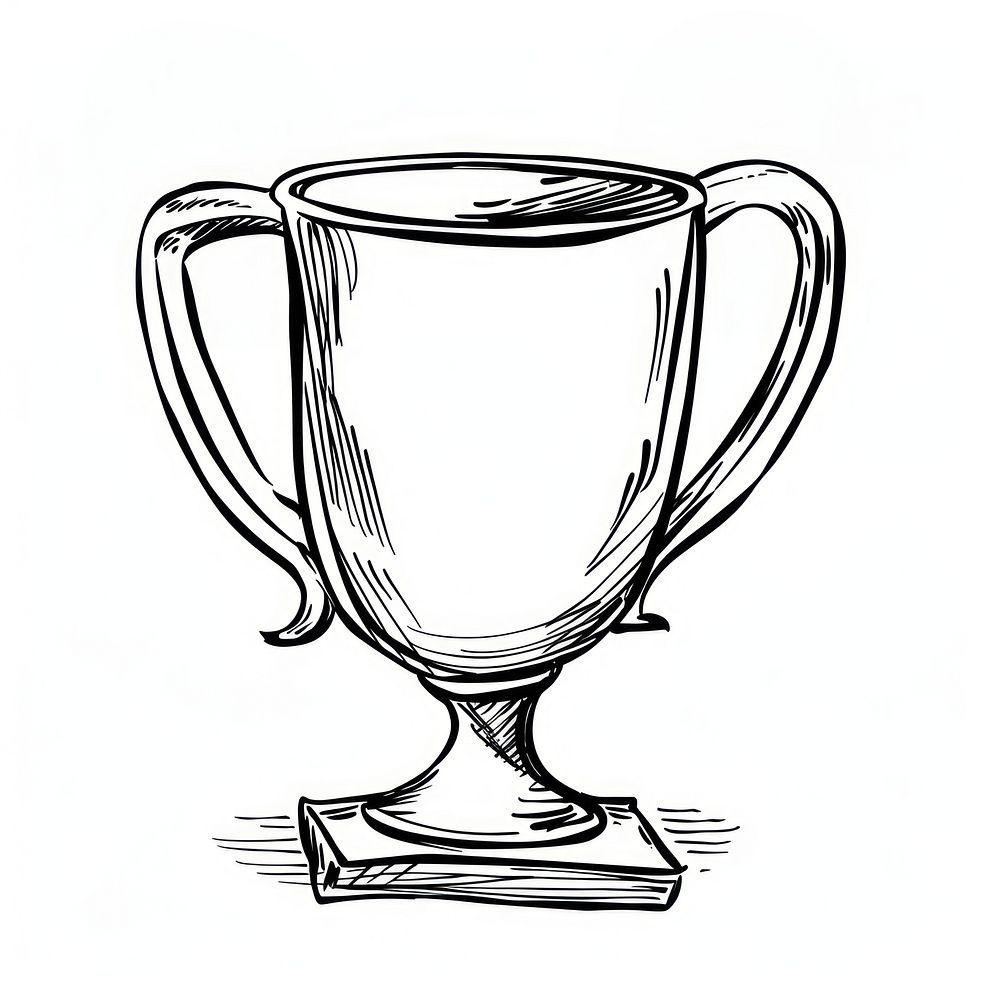 Hand-drawn trophy sketch illustration | Free Photo Illustration - rawpixel