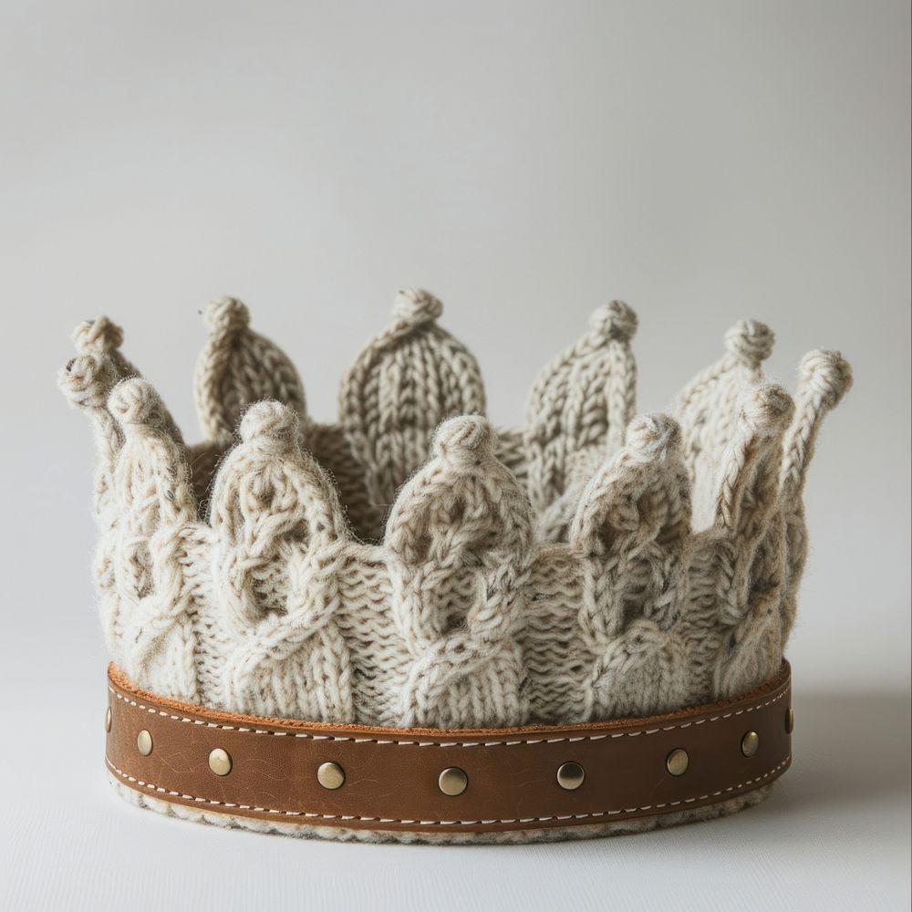 Handcrafted knitted crown basket | Free Photo - rawpixel