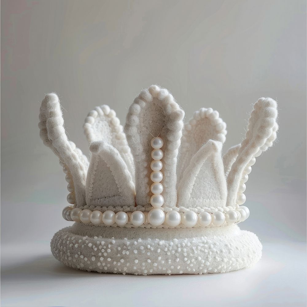 Elegant white beaded crown | Free Photo - rawpixel