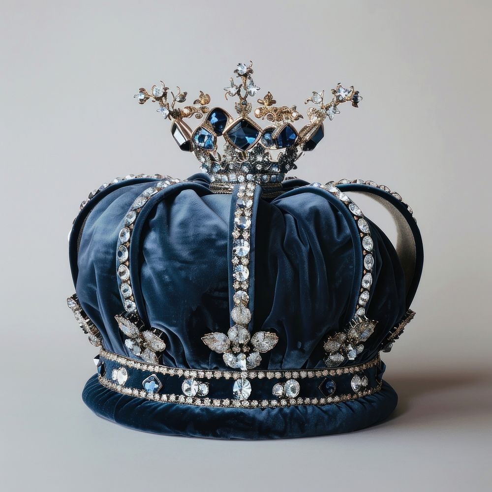 Elegant royal blue jeweled crown | Free Photo - rawpixel
