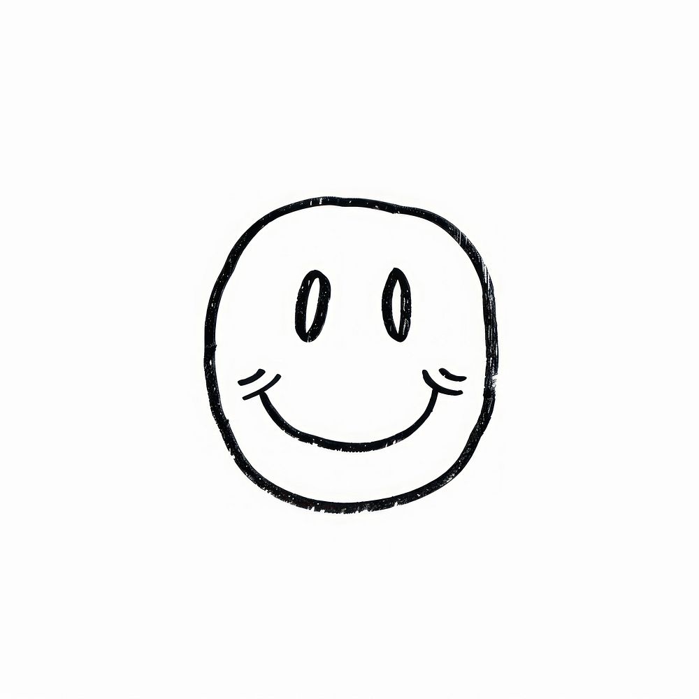 A smiley drawing illustrated stencil. | Free Photo Illustration - rawpixel