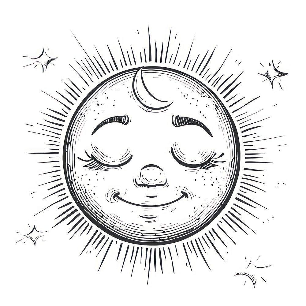 A sun drawing doodle art. | Free Photo Illustration - rawpixel