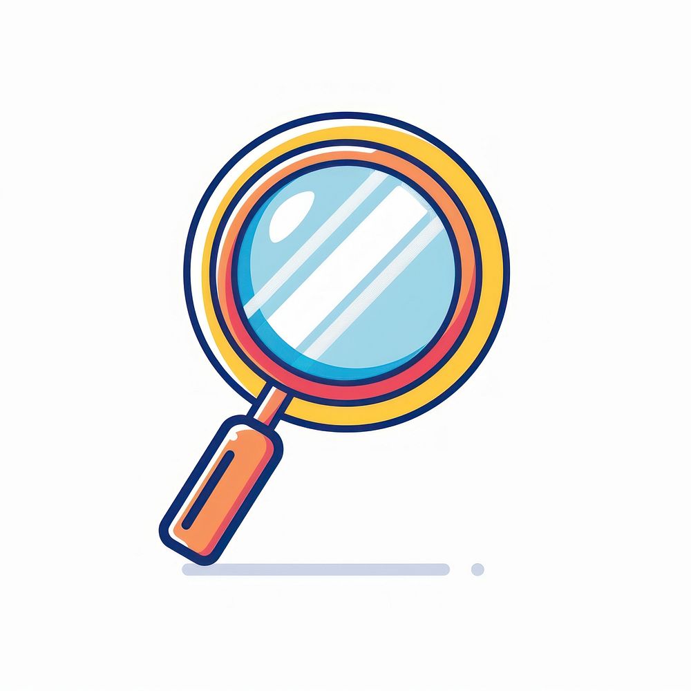 Colorful magnifying glass illustration | Free Photo Illustration - rawpixel