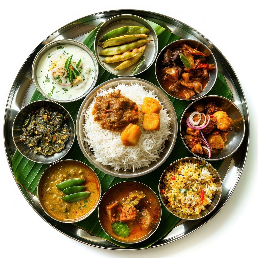 Traditional Indian Thali meal | Free Photo - rawpixel