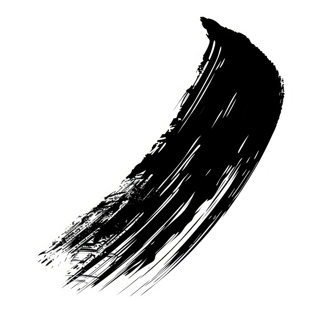 Brush stroke silhouette art outdoors. | Free Photo Illustration - rawpixel