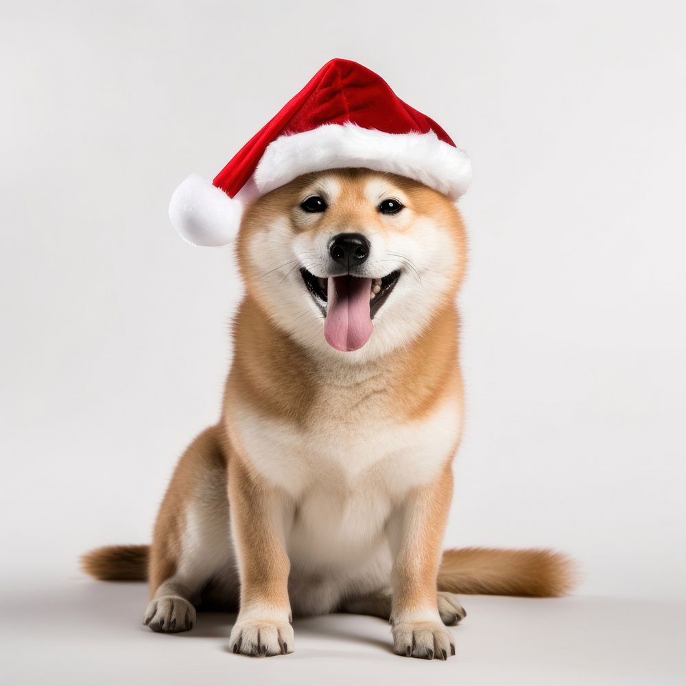 Festive Shiba Inu Santa Hat | Free Photo - rawpixel