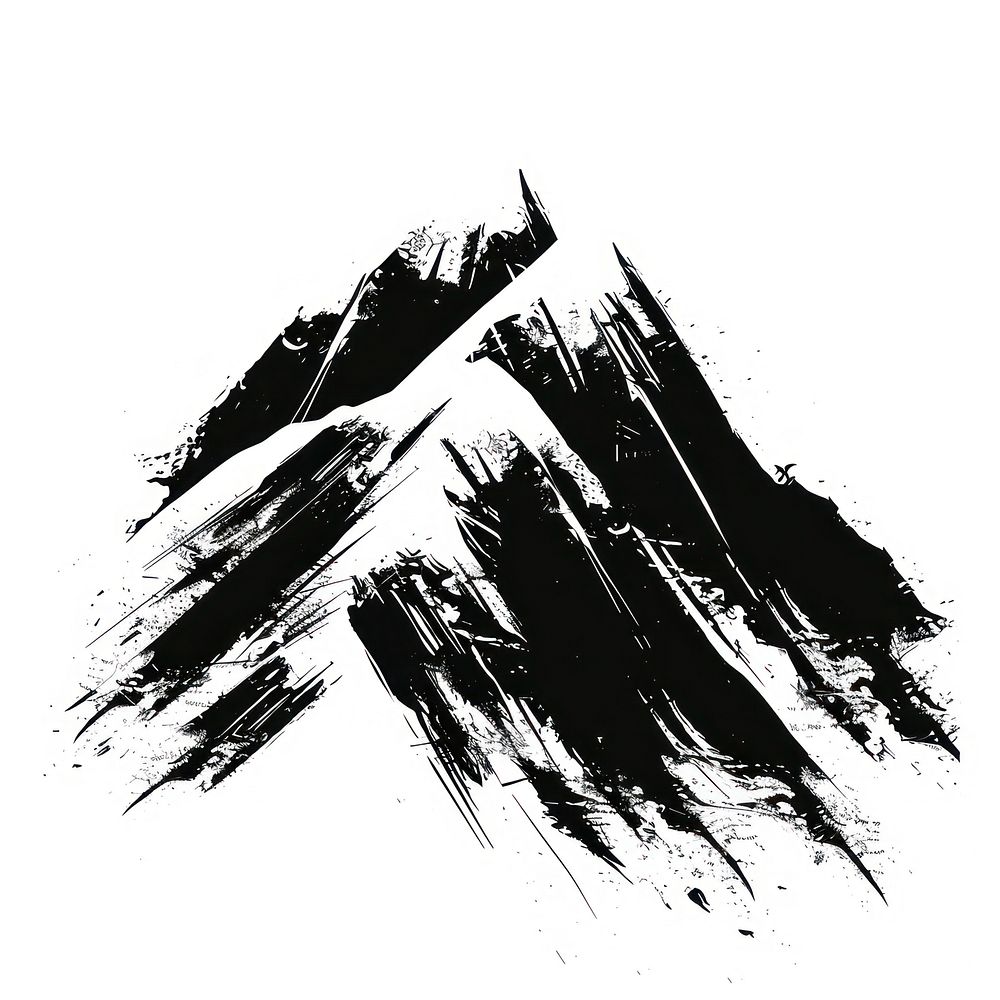 Mountain shape art illustrated drawing. | Free Photo Illustration ...