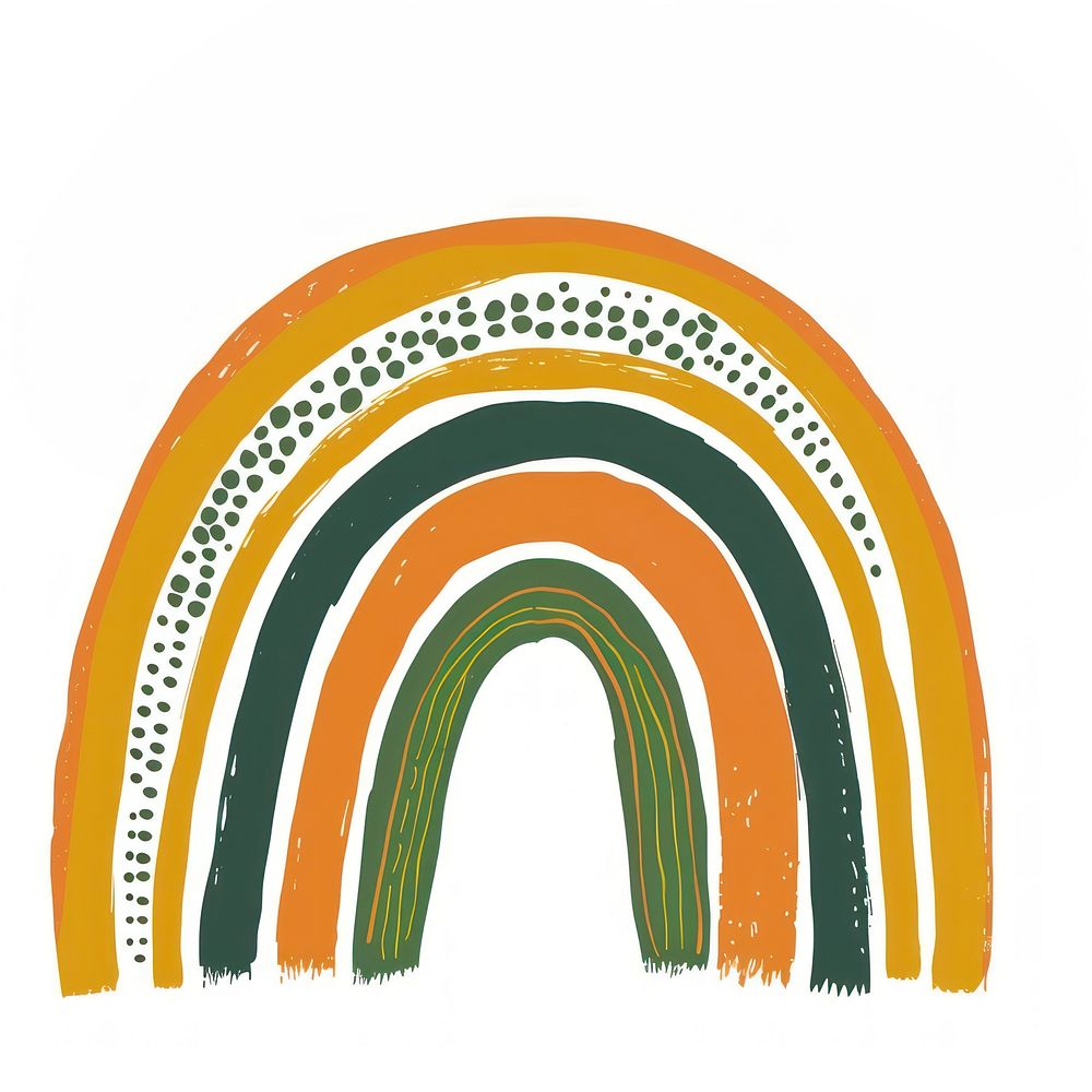 Colorful hand-drawn rainbow illustration | Free Photo Illustration ...