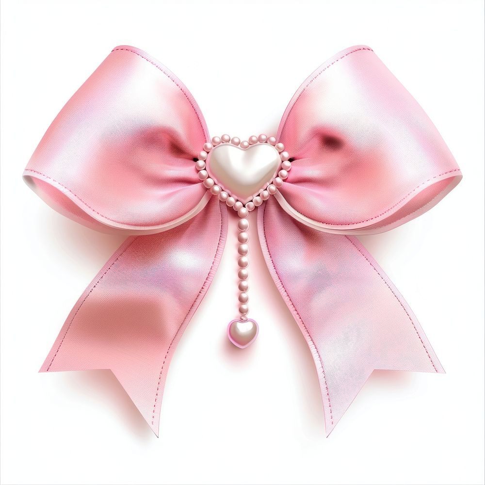 Elegant pink heart bow | Premium Photo - rawpixel