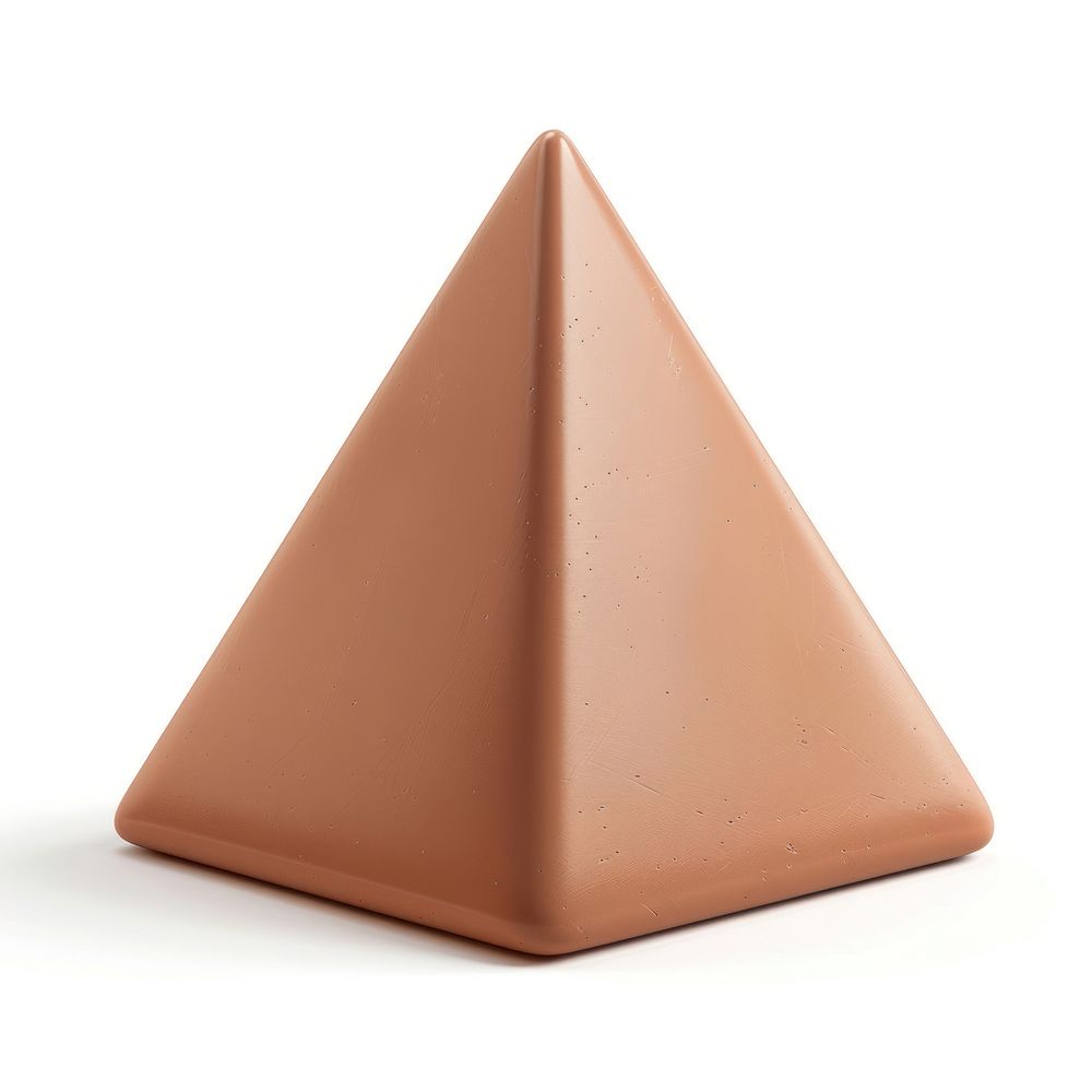 Minimalist brown pyramid illustration | Free Photo Illustration - rawpixel