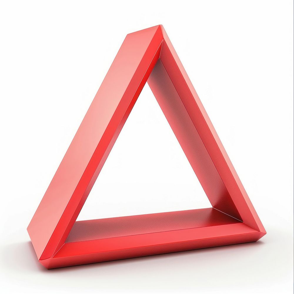 Red triangular impossible shape illustration | Free Photo Illustration ...