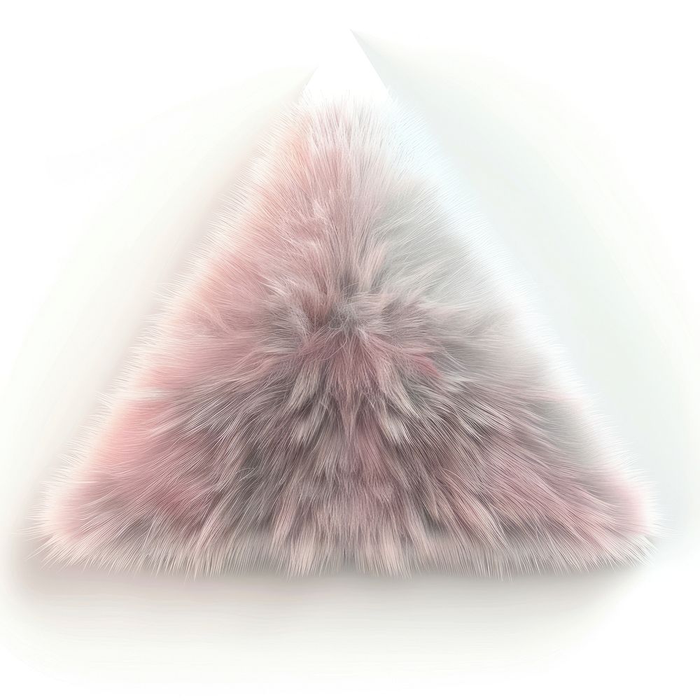 Soft furry pink triangle illustration | Free Photo Illustration - rawpixel