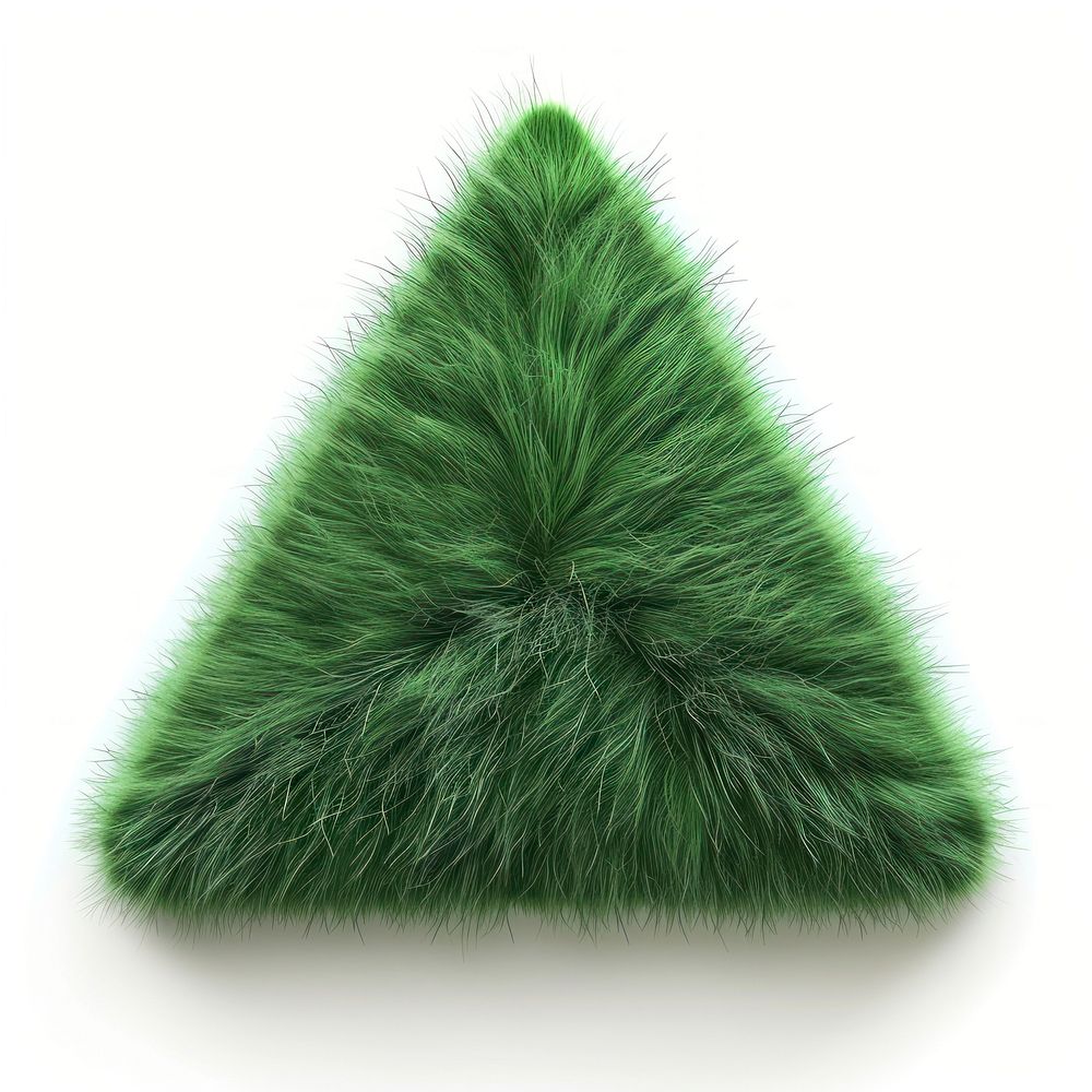 Furry green triangle illustration | Free Photo Illustration - rawpixel