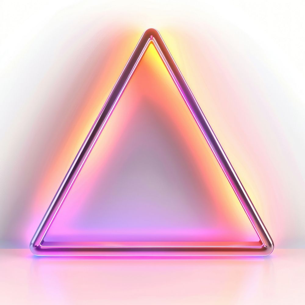 Neon triangle glowing vibrant colors | Free Photo Illustration - rawpixel