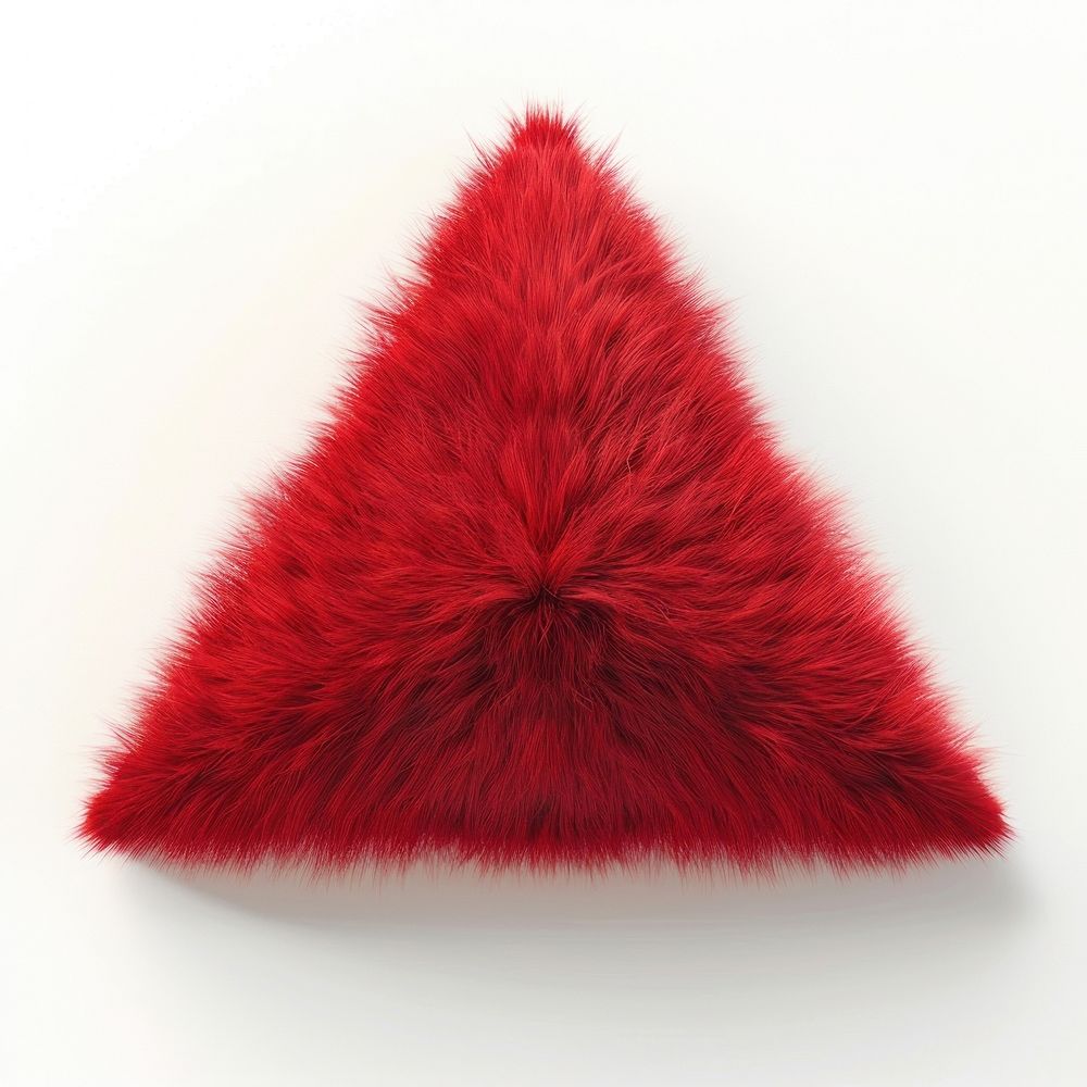 Red furry triangle illustration | Free Photo Illustration - rawpixel