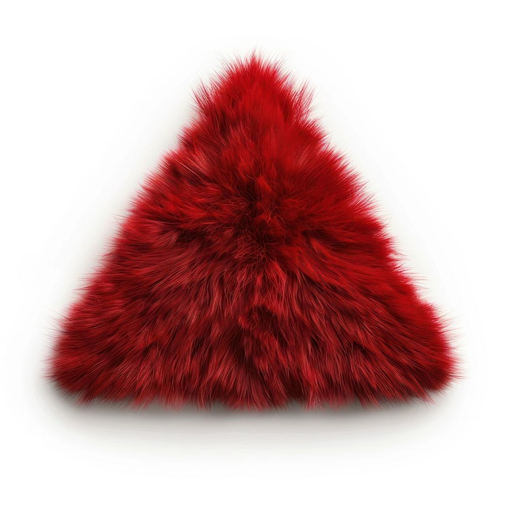 Red furry triangle illustration | Free Photo Illustration - rawpixel